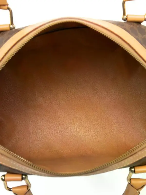Celine 2013 Macadam Coated Canvas Boston Bag