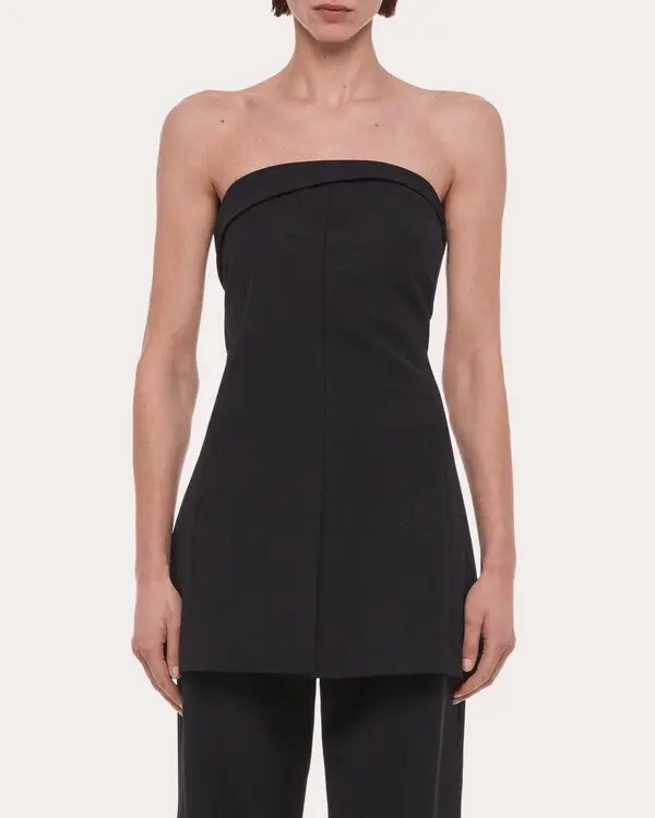 Helmut Lang Wool Gabardine Blazer Top