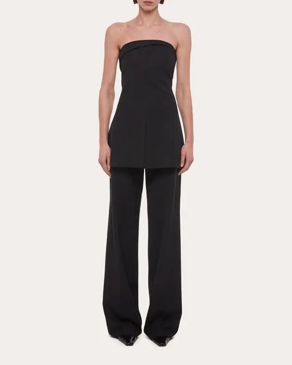 Helmut Lang Wool Gabardine Blazer Top