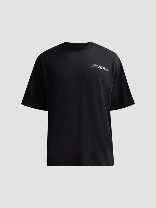 Off-White Type Arrow Skate Logo Graphic Cotton T-shirt