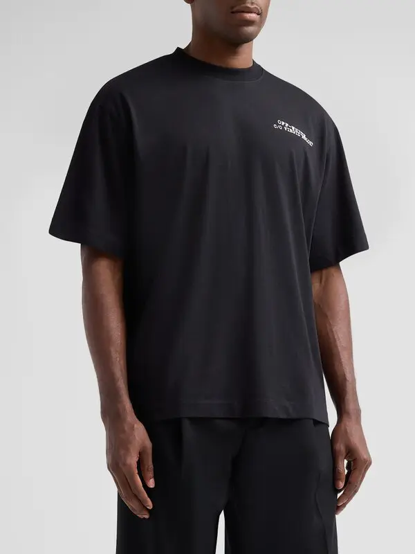 Off-White Type Arrow Skate Logo Graphic Cotton T-shirt