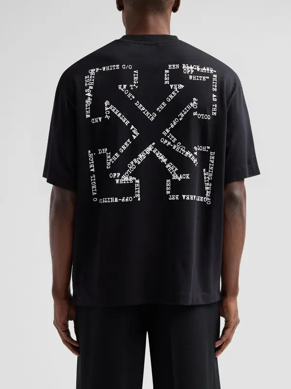 Off-White Type Arrow Skate Logo Graphic Cotton T-shirt