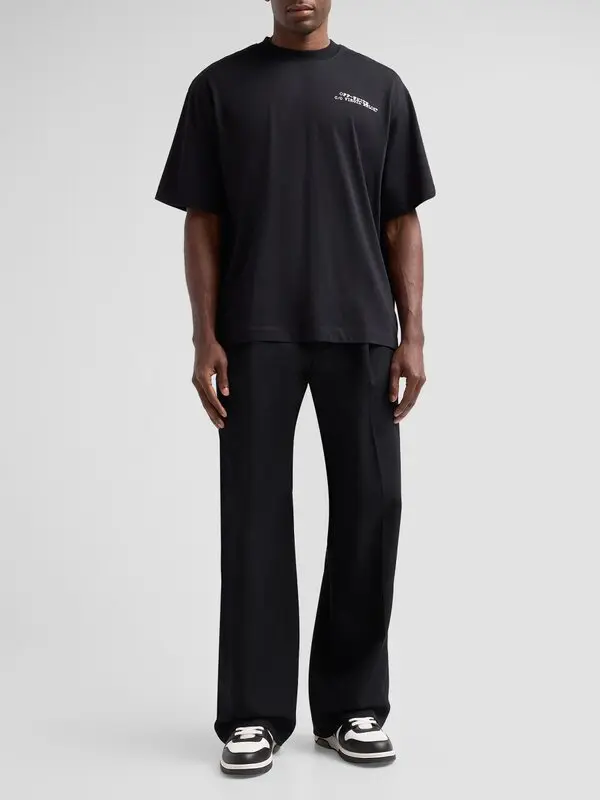 Off-White Type Arrow Skate Logo Graphic Cotton T-shirt