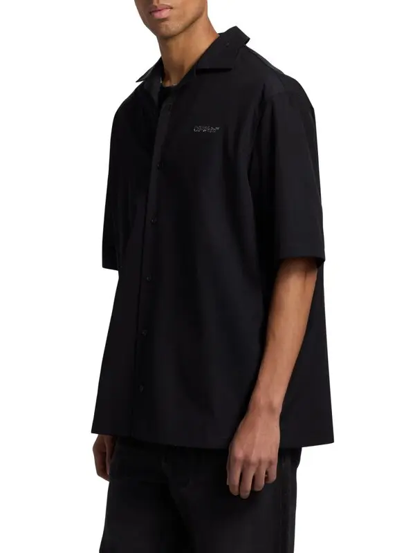 Off-White Metal Arrow Poplin Bowling Shirt