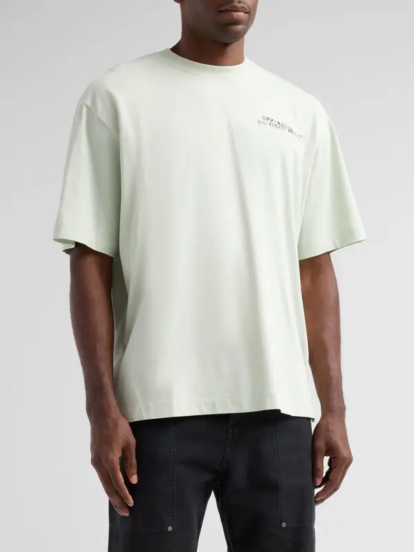 Off-White Logo Cotton Crewneck T-shirt