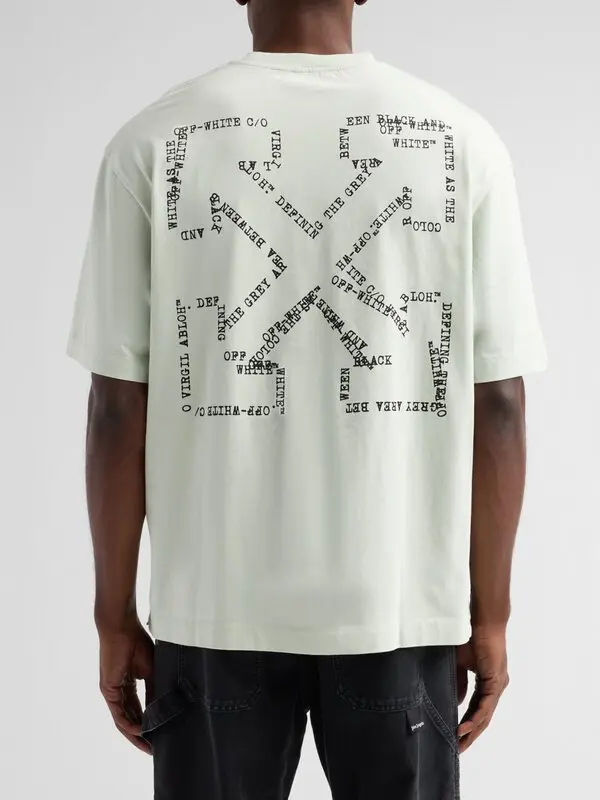Off-White Logo Cotton Crewneck T-shirt