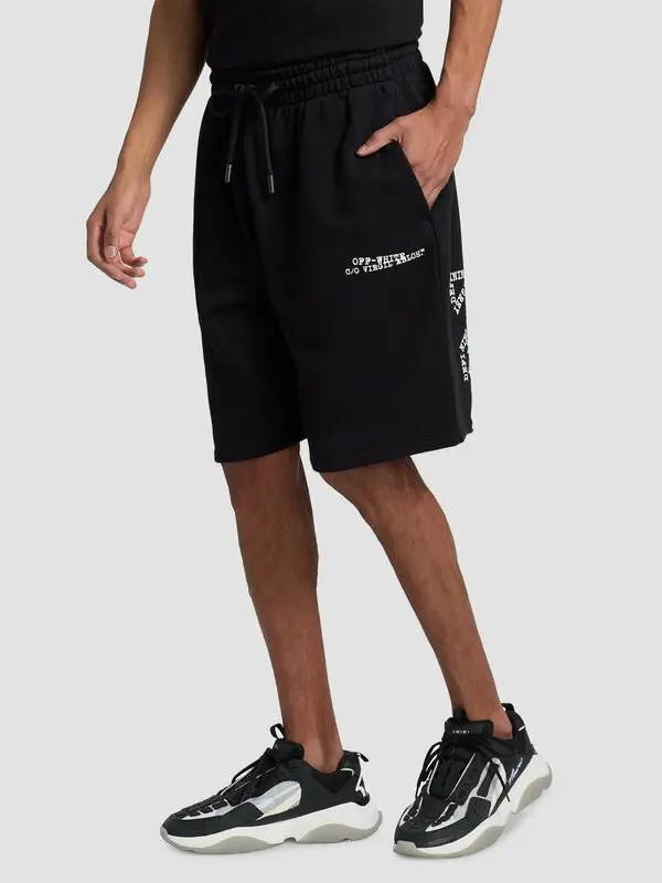 Off-White Type Diagonal Skate Sweat Shorts
