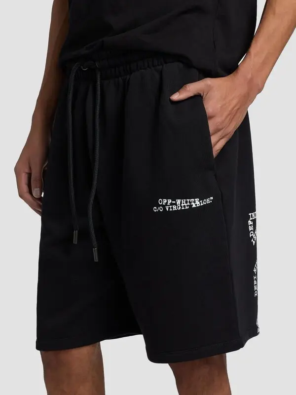 Off-White Type Diagonal Skate Sweat Shorts