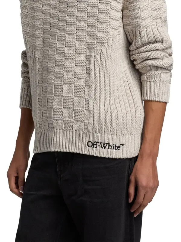 Off-White Arrow 3d Stitch-knit Crewneck Sweater