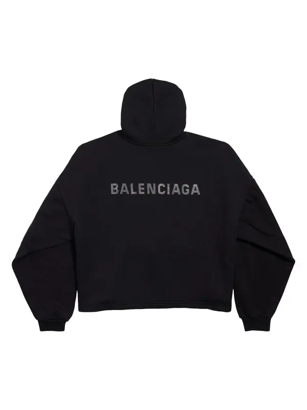 Balenciaga Back Cropped Hoodie