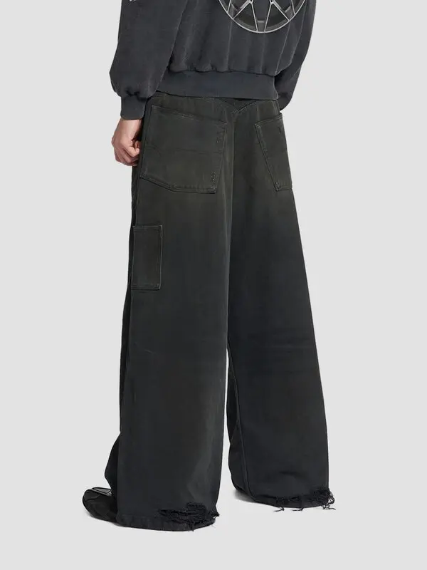 Balenciaga Ripped Off Baggy Jeans