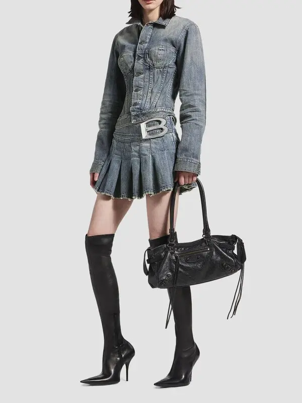 Balenciaga Buckle Pleated Skirt