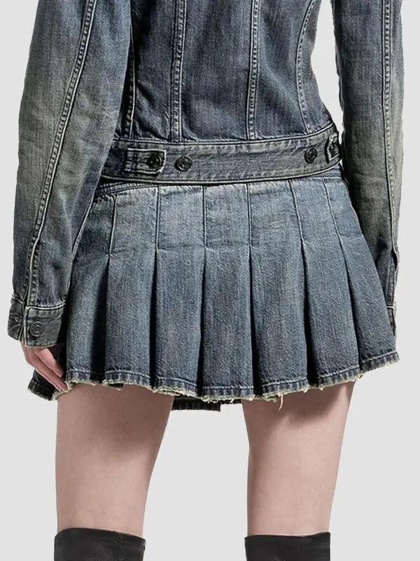 Balenciaga Buckle Pleated Skirt