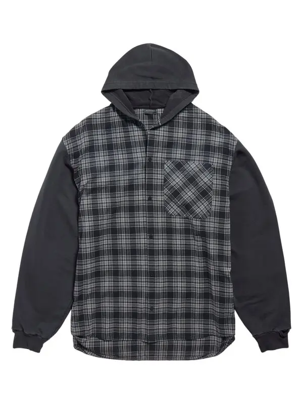 Balenciaga Hooded Hybrid Shirt