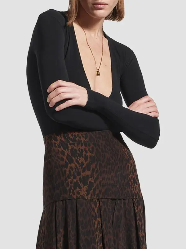 Balenciaga V-neck Body Top