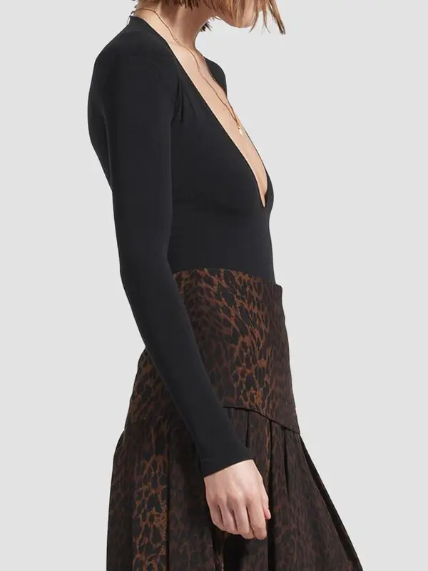 Balenciaga V-neck Body Top