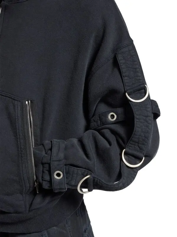 Balenciaga D-ring Cargo Zip-up Hoodie