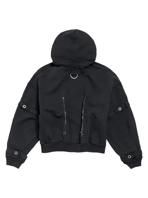 Balenciaga D-ring Cargo Zip-up Hoodie