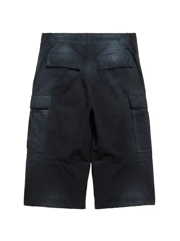 Balenciaga Cropped Cargo Pants - Black