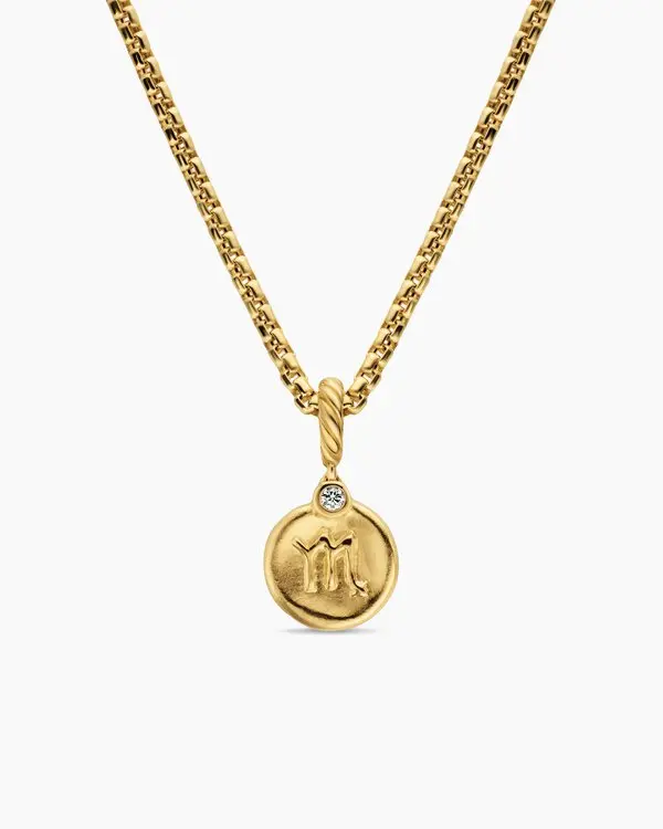 David Yurman Petite Scorpio Amulet In 18k Yellow Gold With - Diamond