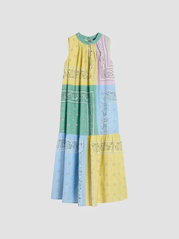 Max Mara Printed Cotton Poplin Dress
