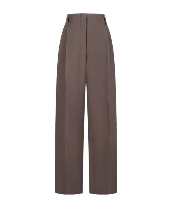 Magda Butrym Pleated Trousers - Brown