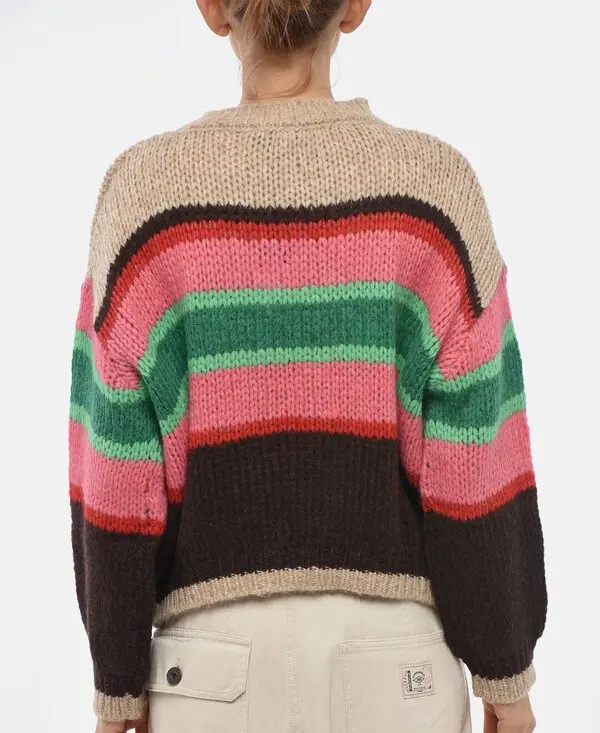 ROBERTO COLLINA Striped Crewneck Sweater