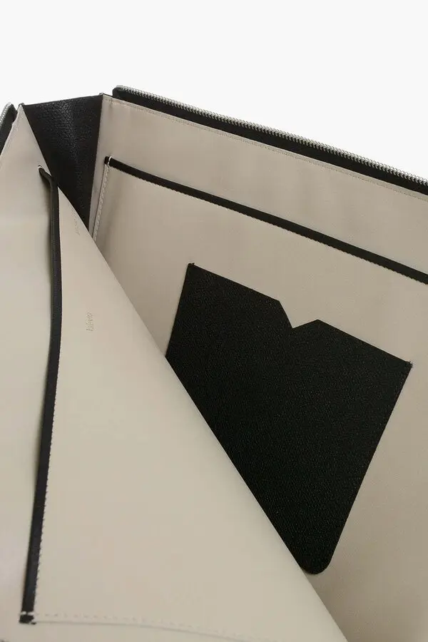 VALEXTRA Leather Zip-around Clutch Bag