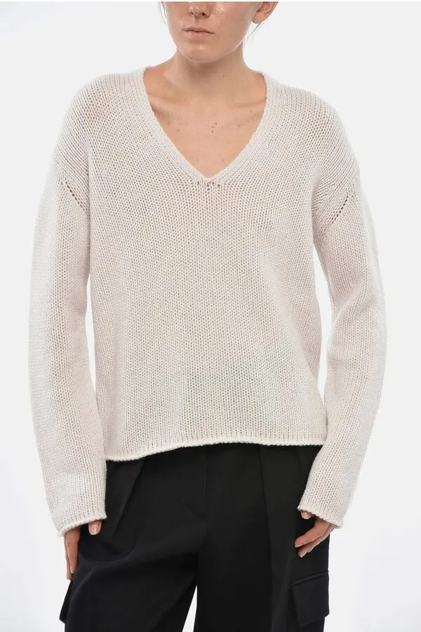 FORTE_FORTE V-neck Sweater
