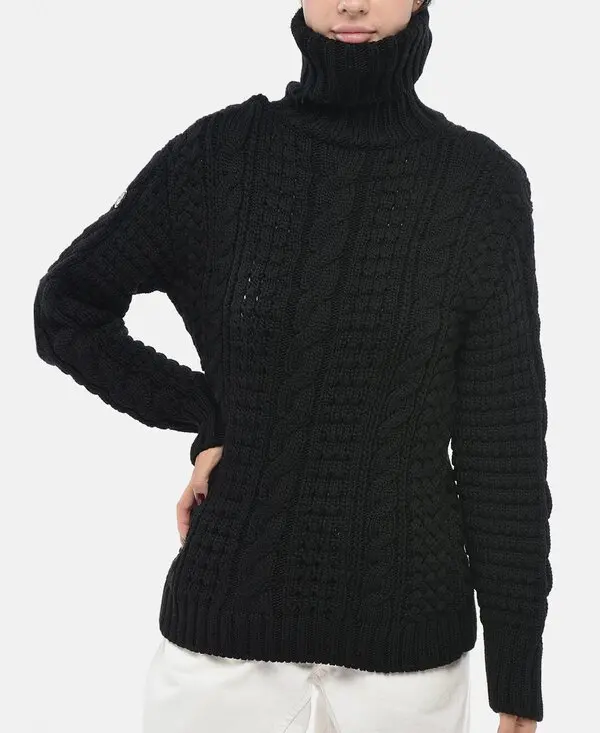 Moncler X Edward Enninful Genius 4 Cable-knit Turtleneck Sweater