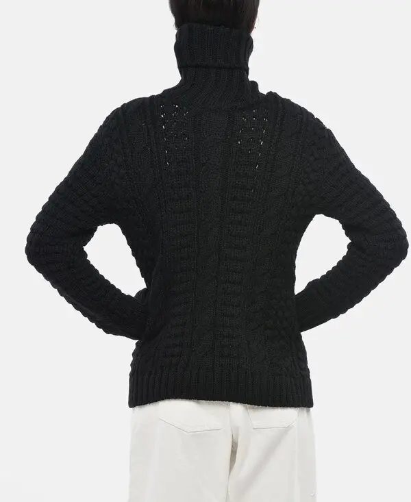 Moncler X Edward Enninful Genius 4 Cable-knit Turtleneck Sweater