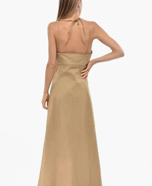 GANNI Wrap Dress With Front Bow