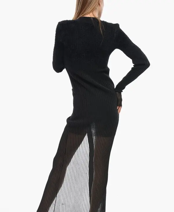 Attico Fitted V-neck Dress