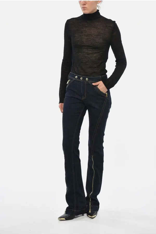 Versace Zip-detailed Jeans
