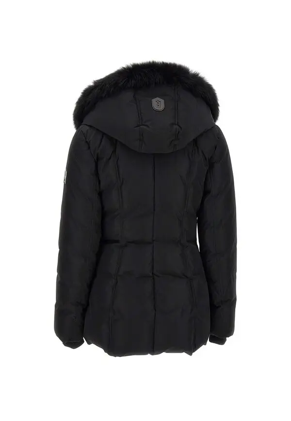 Mackage Fur-trimmed Hooded Short Zip Puffer Jacket