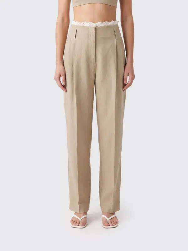 Magda Butrym Scalloped High-waist Wide-leg Pants