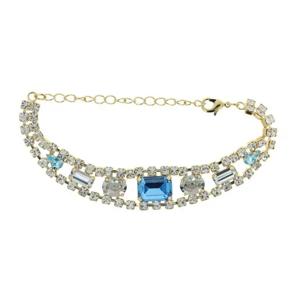 OTAZU Neutrals Satin Bracelet - Blue