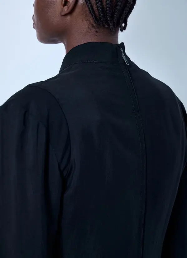 LIMI FEU Gusseted Stand Collar Blouson