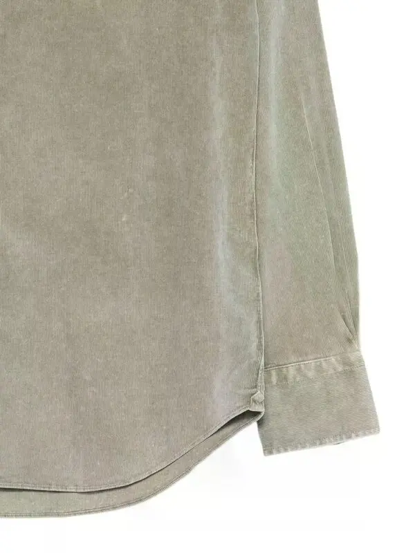 ALESSANDRO GHERARDI Corduroy Button-down Shirt - Green