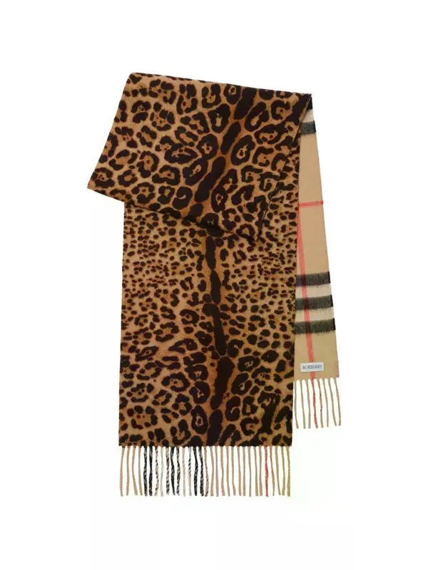 Burberry Reversible Check Cashmere Scarf - Neutrals