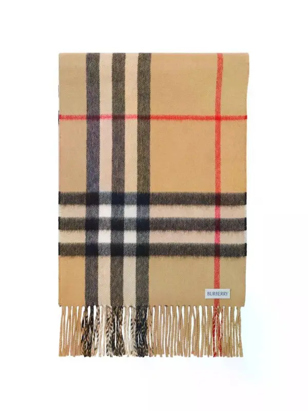 Burberry Reversible Check Cashmere Scarf
