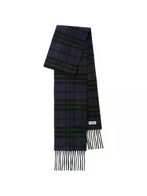 Burberry Narrow Check Scarf - Blue