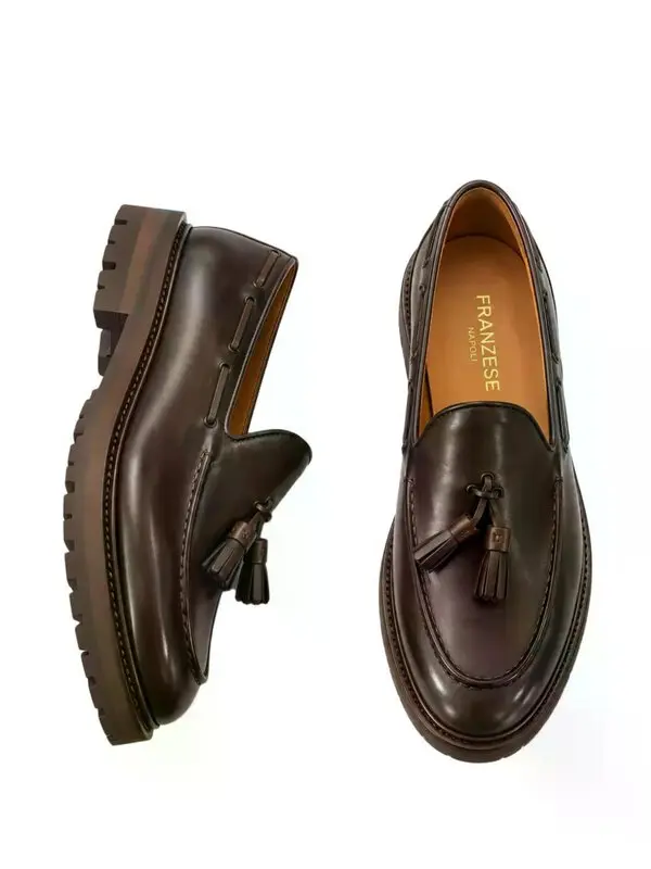 FRANZESE COLLECTION Beckham Tassel Leather Loafers
