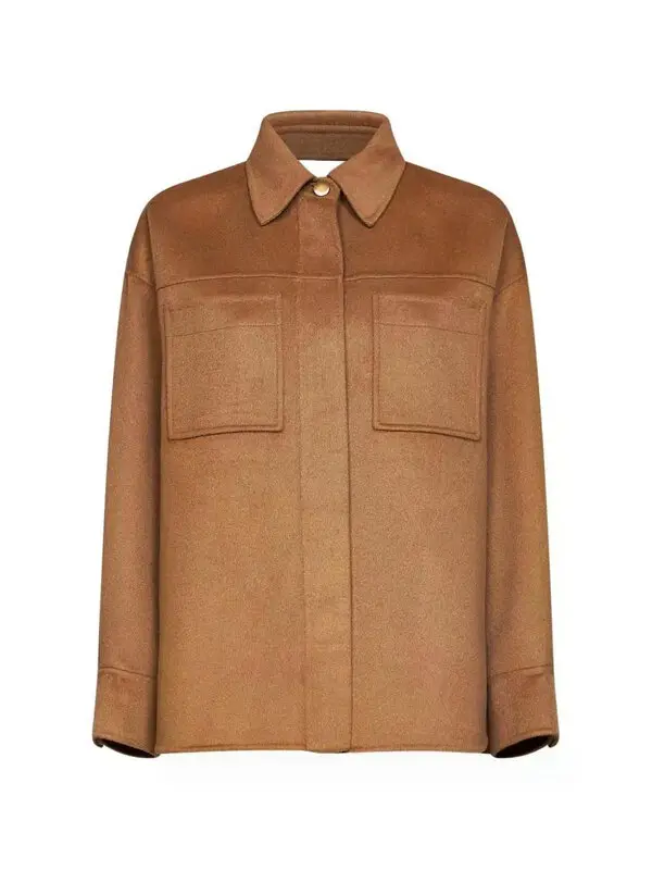 KAOS Button-up Chest-pocket Jacket - Brown