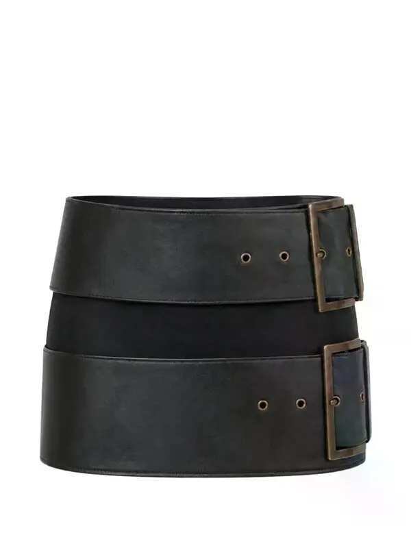 OW Elliott Belted Mini Skirt