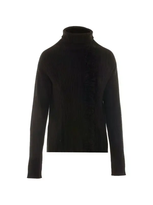 UMA WANG Fringed High-neck Sweater