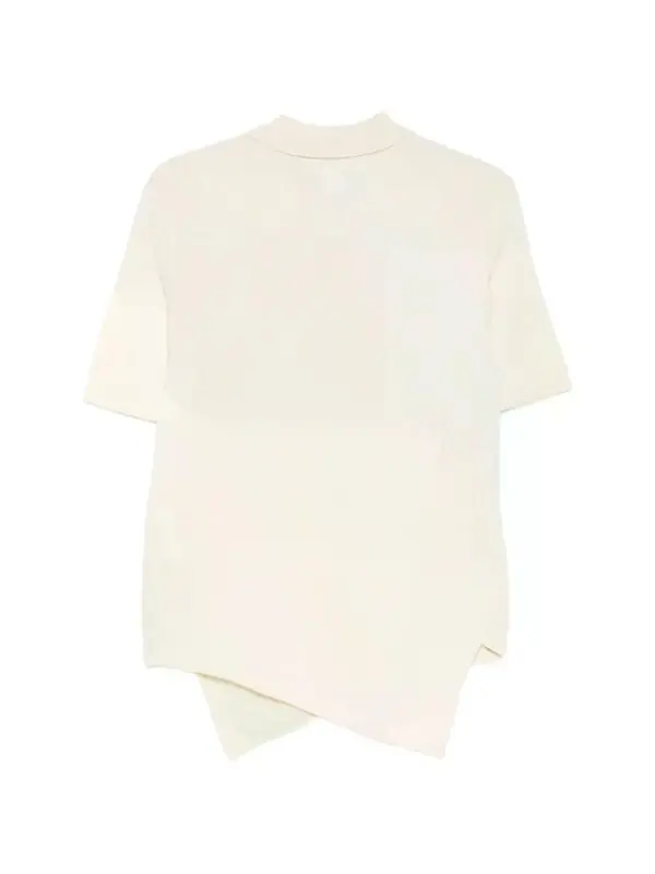 Comme Des Garçons Asymmetric-hem Polo Shirt