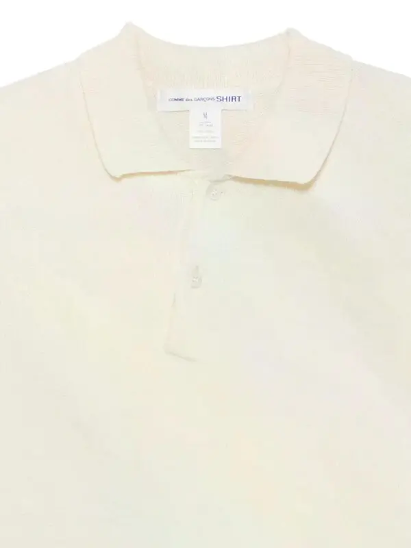 Comme Des Garçons Asymmetric-hem Polo Shirt
