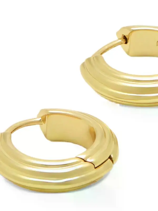 Anni Lu Golden Deco Hoop Earrings