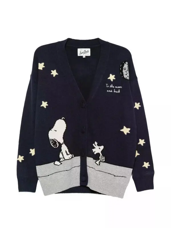 MC2 SAINT BARTH X Peanuts Sasi Snoopy-intarsia Cardigan